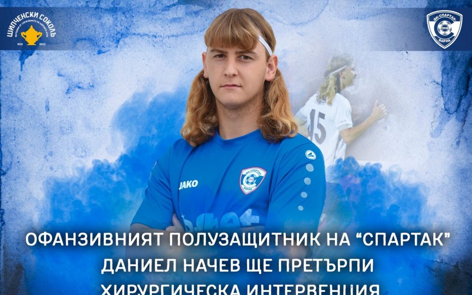 Даниел Начев ще се оперира - БГ Футбол - efbet Лига - Gong.bg