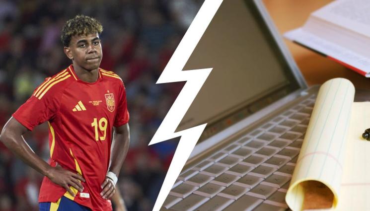 Младата звезда на Испания Ламин Ямал взема онлайн уроци в хотелската си ...